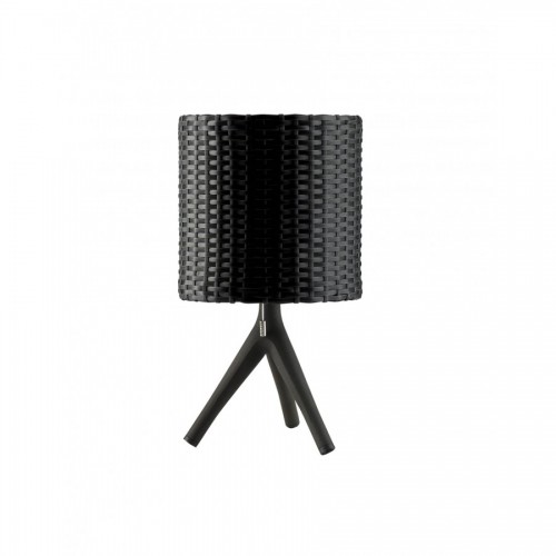 Bruin frame met antraciete rotan kap | Buitenverlichting